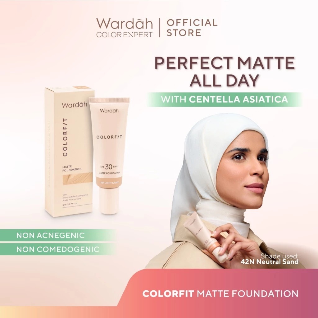 Jual Wardah Colorfit Matte Foundation SPF30 PA+++ | Shopee Indonesia