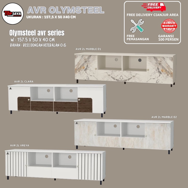 Jual RAK TV AVR2L-OLYMSTEEL- RAK TV BESI | Shopee Indonesia