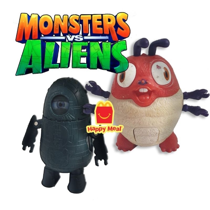Jual Monsters Vs Alien Mcd Happy Meal Toys - Insectosaurus , Robot ...