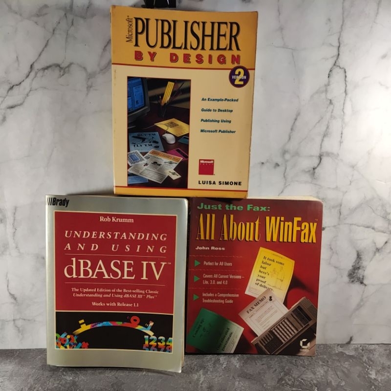 Jual Buku Microsoft Publisher By Design Version 2, Understanding And Using dBase IV, All About ...