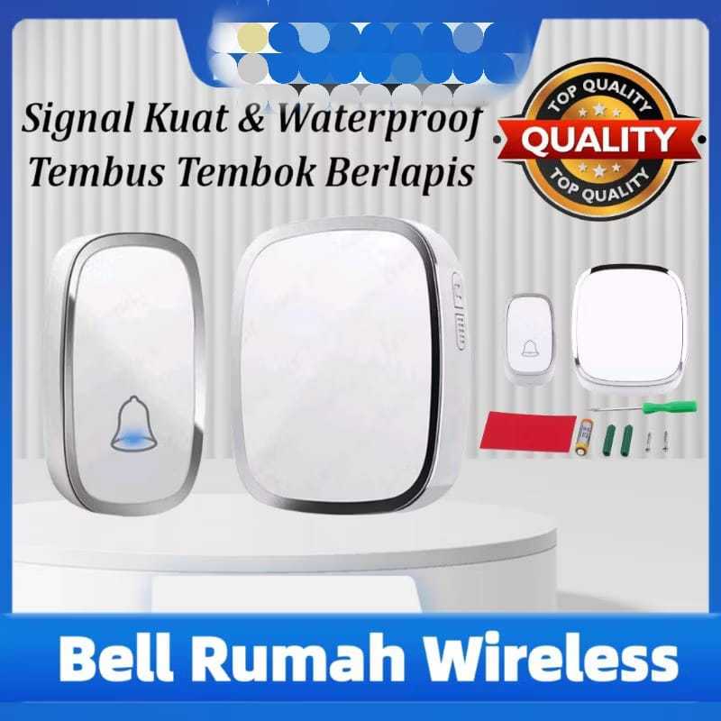 Jual Bel Rumah Wireless Door Bell 3000AC Waterproof Pintu 1 Recevier ...