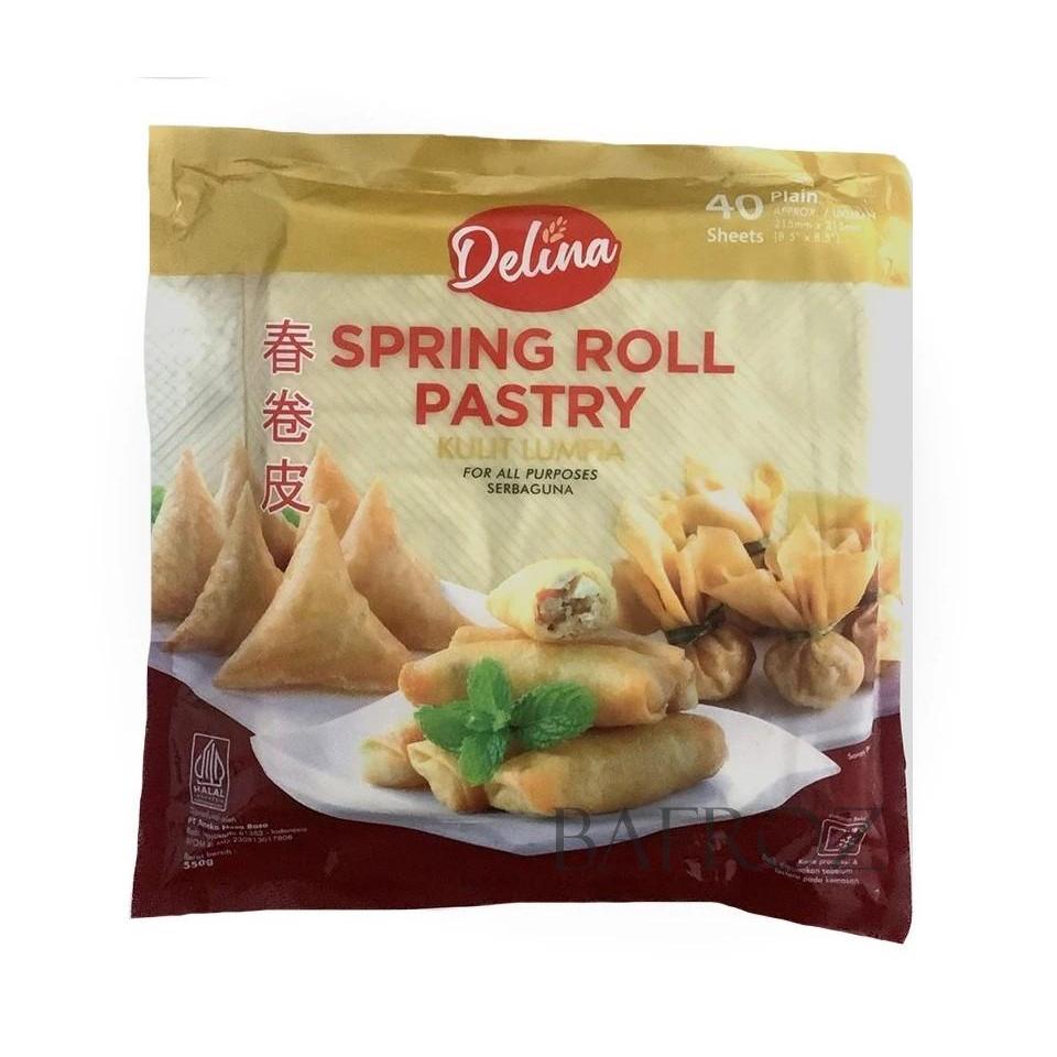 Jual Delina Spring Roll Pastry ( Kulit Lumpia ) 40sheet | Shopee Indonesia