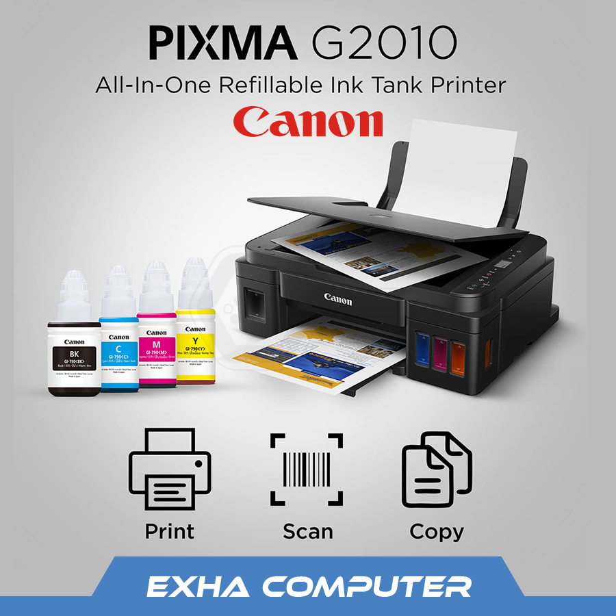 Jual Printer Inkjet Canon Pixma G2010 Ink Tank Print Scan Copy | Shopee Indonesia