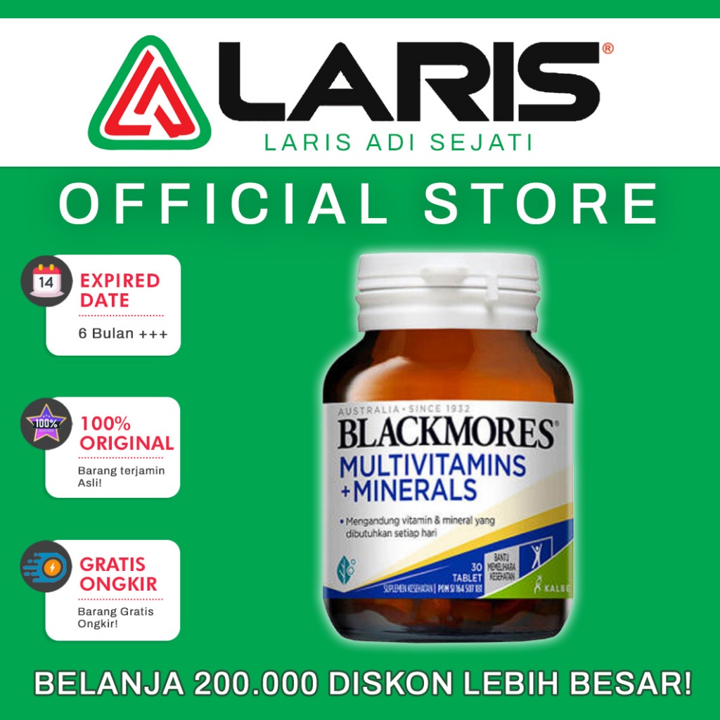 Jual Blackmores Multivitamins + Minerals (30 Kapsul) Exp.08/26 | Shopee Indonesia