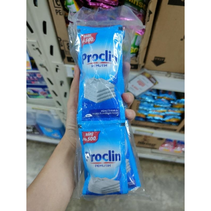 Jual Proclin Pemutih Pakaian Sachet (1 Renceng) | Shopee Indonesia