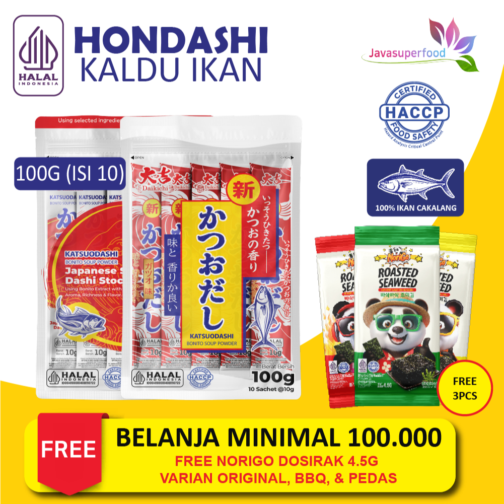 Jual [HALAL] HONDASHI KATSUODASHI BONITO SOUP POWDER STICK 100 GR (ISI ...
