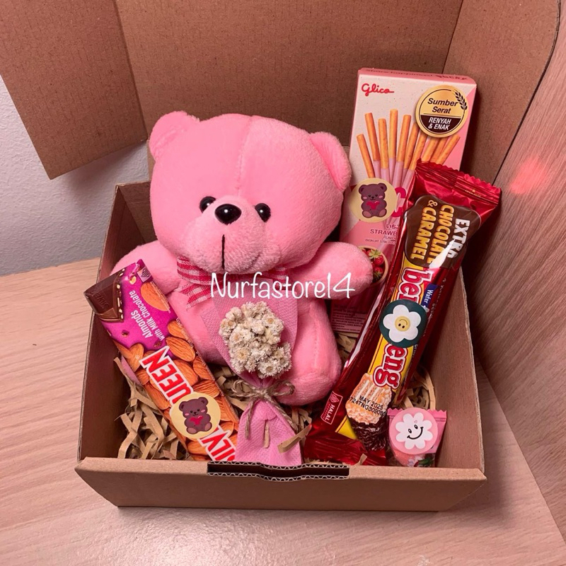 Jual Hampers Snack Box Giftbox/Kado Pink Series/Kado Valentine/Kado ...