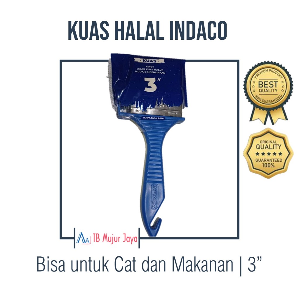 Jual Kuas Cat Halal Tika / Indaco 3 inch | Shopee Indonesia