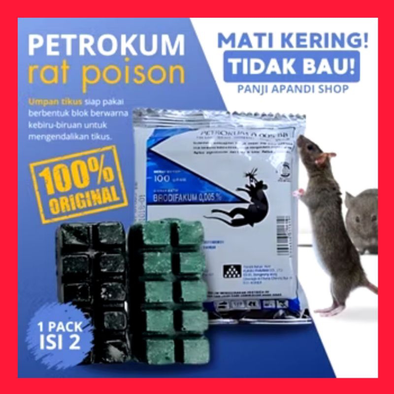 Jual racun tikus petrokom 0.005 BB asli original anti bau racun tikus ...