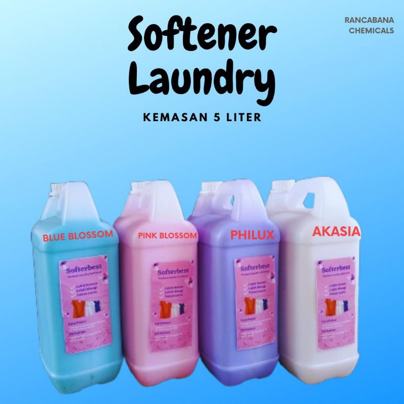 Jual SOFTENER LAUNDRY BEST SELLER PELEMBUT dan PEWANGI PAKAIAN 5 Liter | Shopee Indonesia