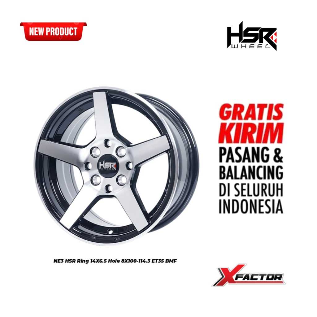 Jual VELG SIRION R14 VELG HSR RING 14 HSR R14X6,5 H 4X100 - 4X114,3 ET ...
