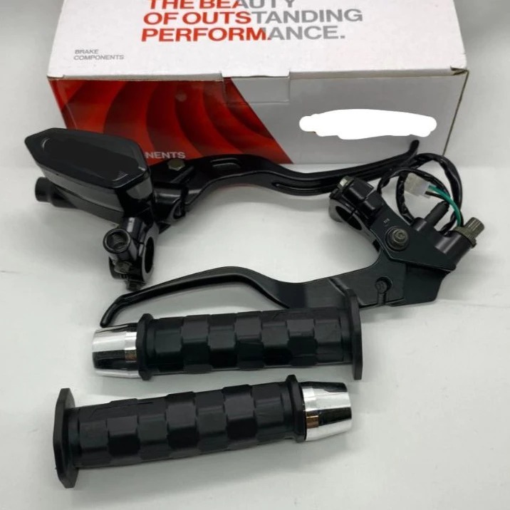 Jual PROMO TERMURAH PAKET SET MASTER REM OVAL+GRIP KOTAK+JALU STANG PCX ...