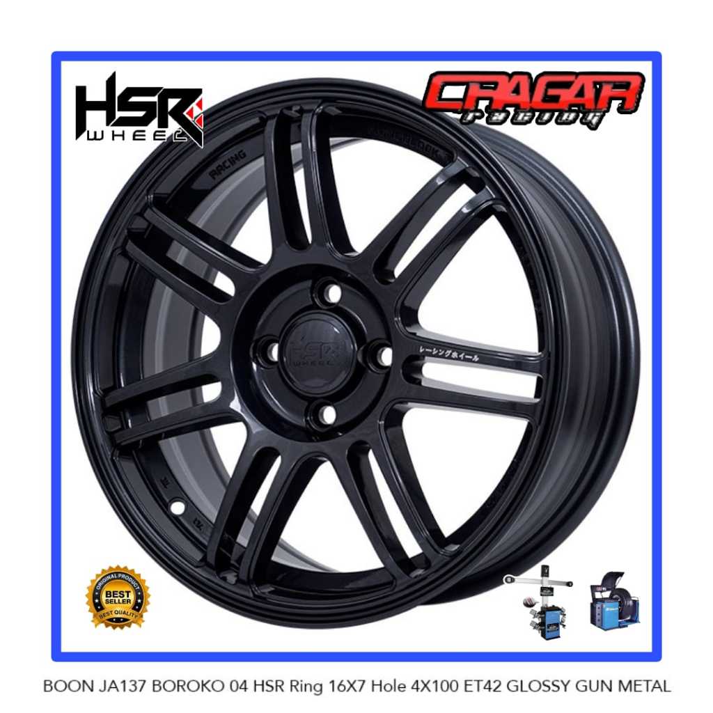 Jual Velg Mobil Terbaru Ring 16 Hole 4x100 Buat Jazz Yaris Vios City Swift Dll - Hsr Boon R16 ...
