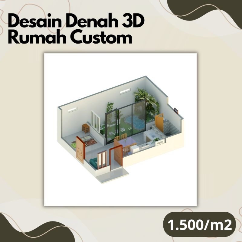 Jual Desain Denah Rumah 3D Custom | Shopee Indonesia