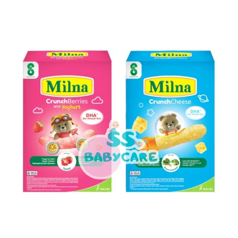 Jual Milna Crunch Cheese & Berries Yoghurt 20gr - Snack Camilan MPASI ...