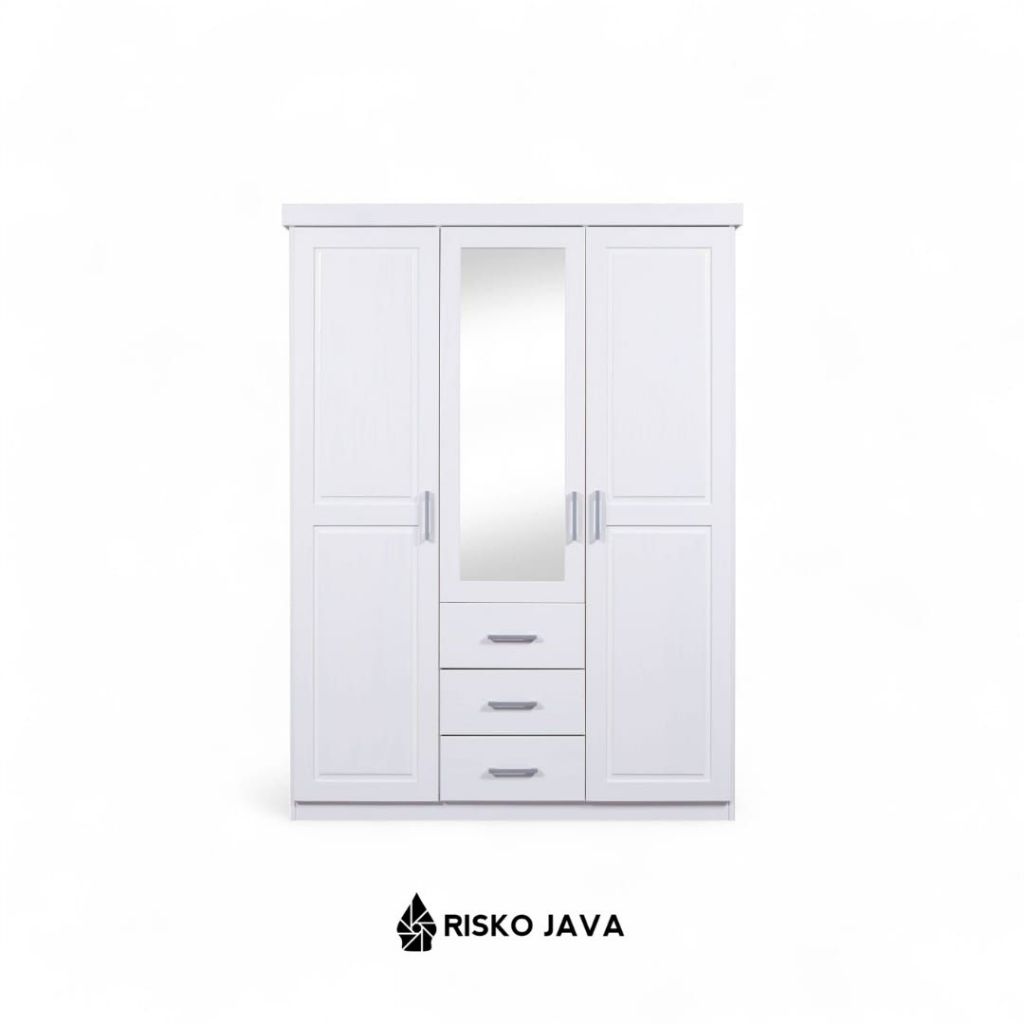 Jual Almari Kayu Jati / Almari Pakaian Minimalis Duco / Almari 3 Pintu ...