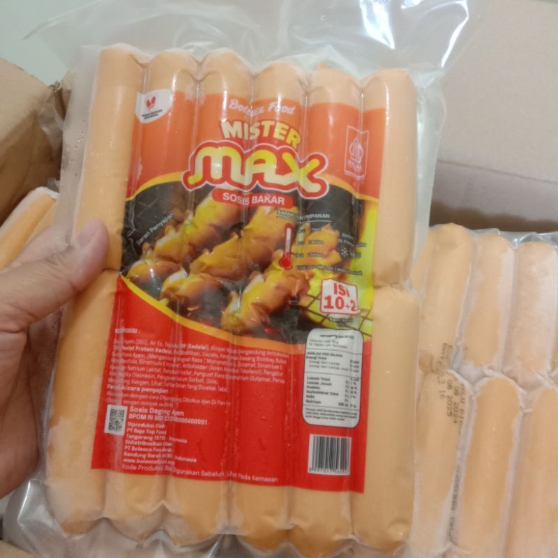 Jual Sosis bakar jumbo mister max isi 12biji | Shopee Indonesia