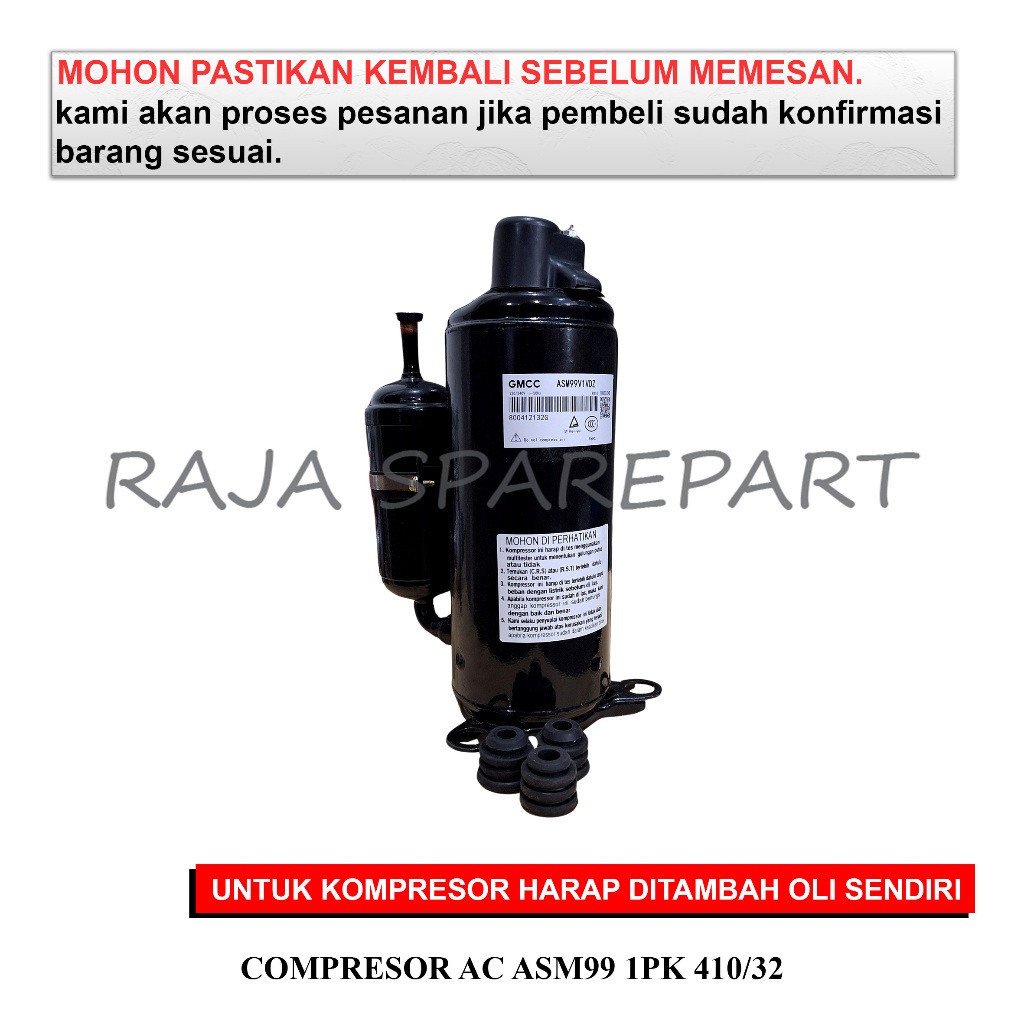 Jual CAS9 KOMPRSOR AC / COMPRESSOR / COMPRESOR AC ASM99 1PK 410/32 ...