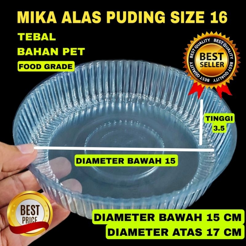 Jual MIKA ALAS PUDING PUDDING SIZE DIAMETER 15 16 UNTUK PUDING AGAR PIE ...
