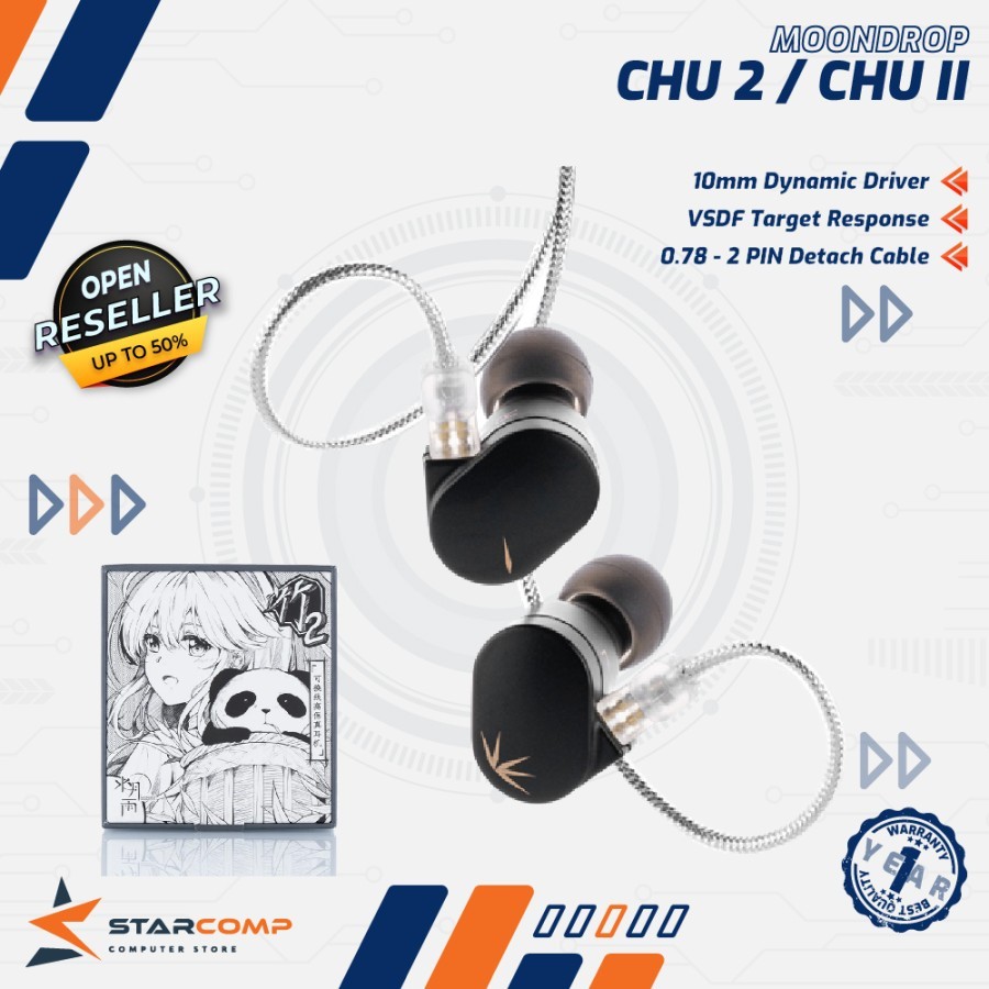 Jual MOONDROP CHU 2 II CHU2 End-game Entry-level Killer 2pin IEM ...