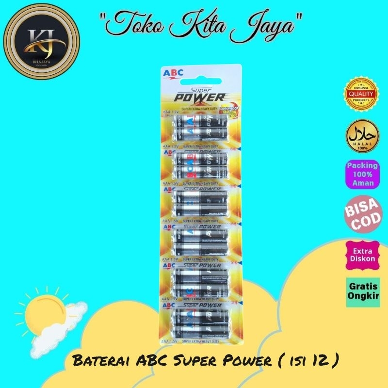 Jual Baterai ABC Super Power ( isi 12 ) | Shopee Indonesia