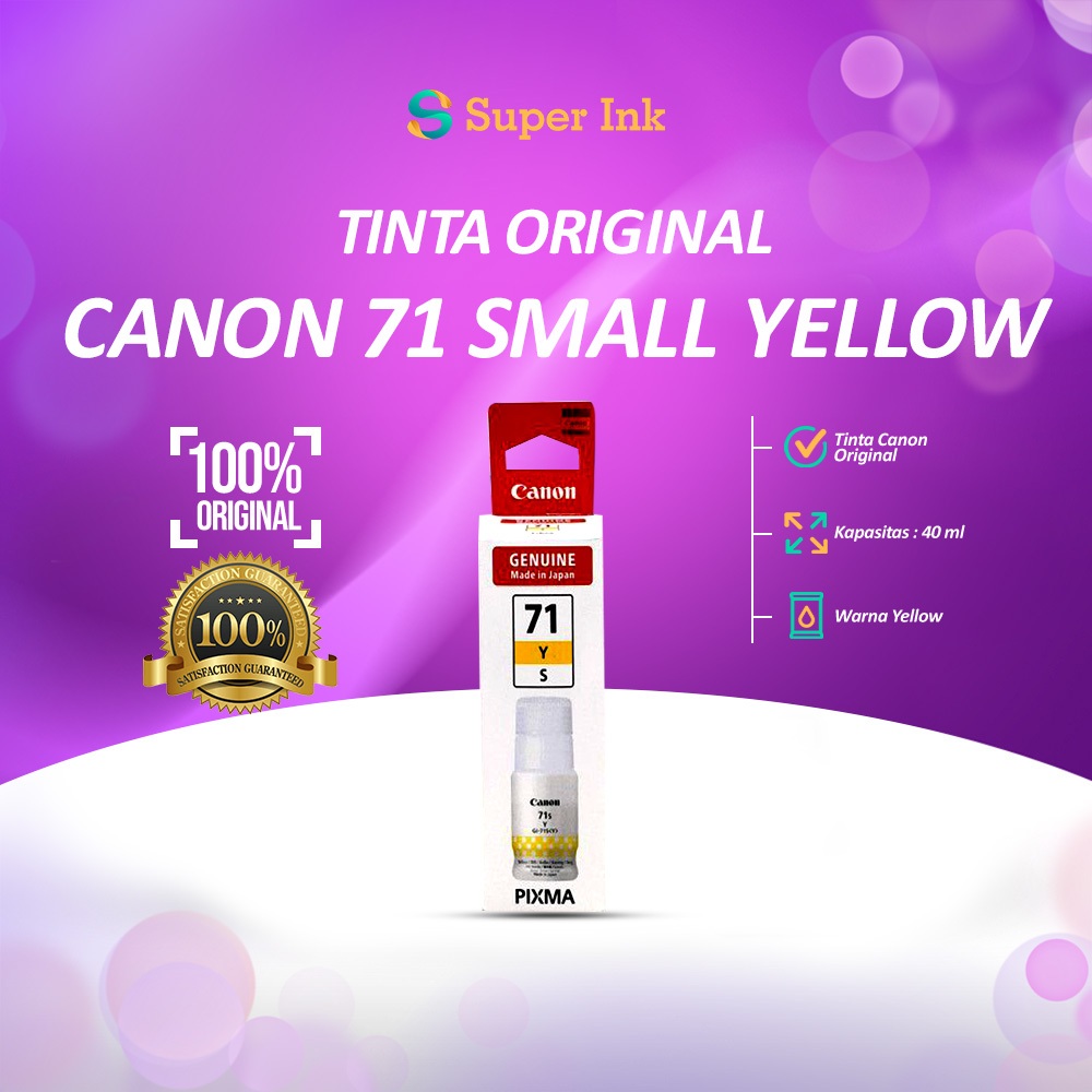 Jual Tinta Printer CANON 71s Original yellow | CANON 71 CMYK | Shopee ...