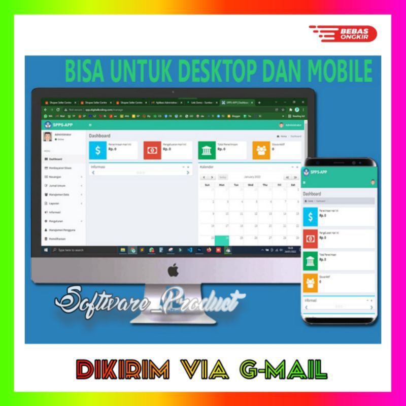Jual Aplikasi Pembayaran SPP Berbasis Web Dengan Framework Codeigniter - Soft Office | Shopee ...