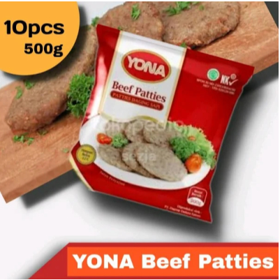 Jual Yona Beef Patties 500 gr isi 10 pcs | Shopee Indonesia