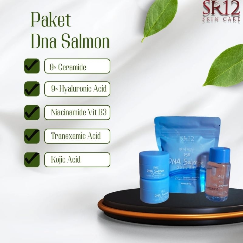 Jual Sr12 Skincare Paket DNA Salmon Anti Aging Skincare Lokal Terbaik Untuk Merawat Skin Barrier ...