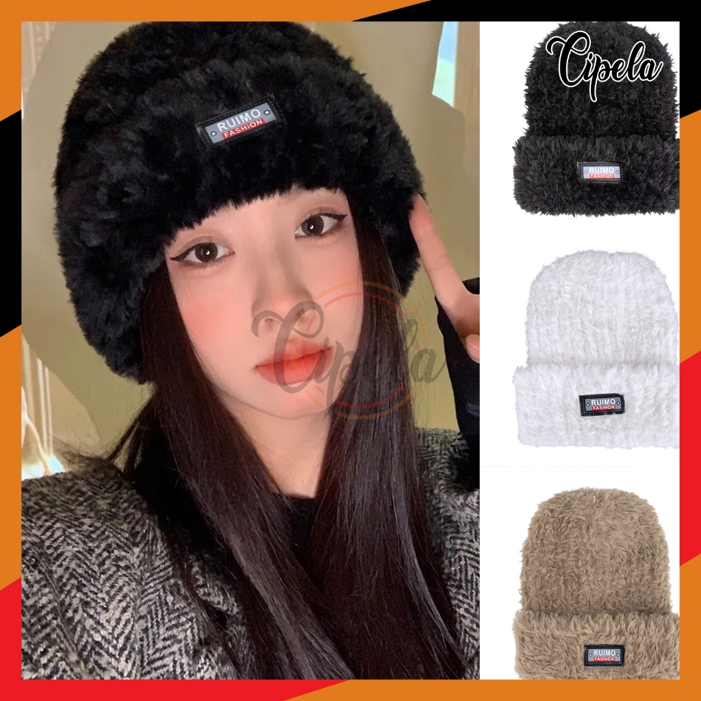 Jual Cipelashop Topi Series D-11 Topi Kupluk Rajut Simpel Motif Model ...