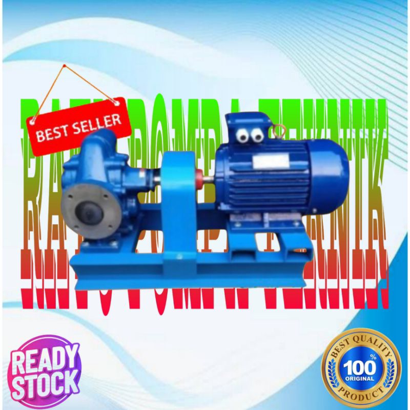 Jual Gear Pump YUEMA KCB 200 4Kw 5.5Hp 380V Pompa Cairan Kental minyak ...