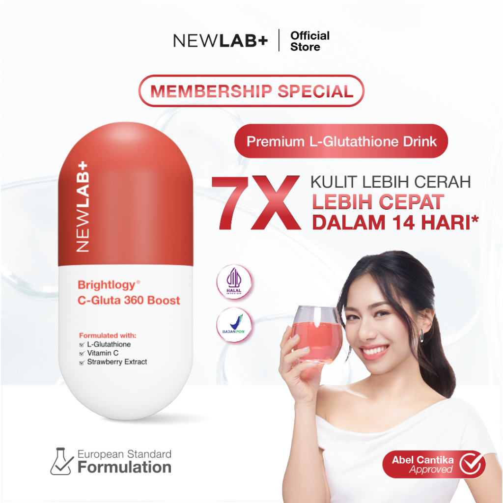 Jual (MEMBERSHIP SPECIAL) NEWLAB Brightlogy C-Gluta 360 Boost | Minuman Glutathione | Minuman ...