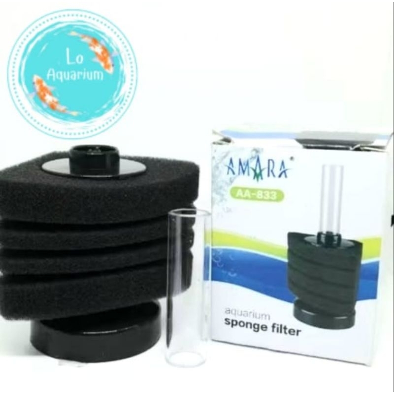 Jual AMARA AA 833 Mini Filter Aquarium Bio Spons | Shopee Indonesia