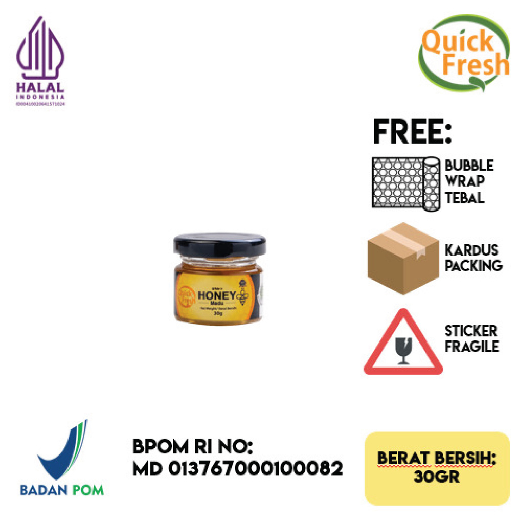 Jual Quick Fresh Honey / Madu Murni Asli 30gr (mini) | Shopee Indonesia