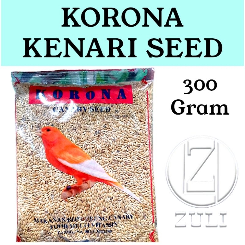 Jual Pakan Burung Kenari Korona Seed || Biji Kenari Seed Kemasan 300g ...