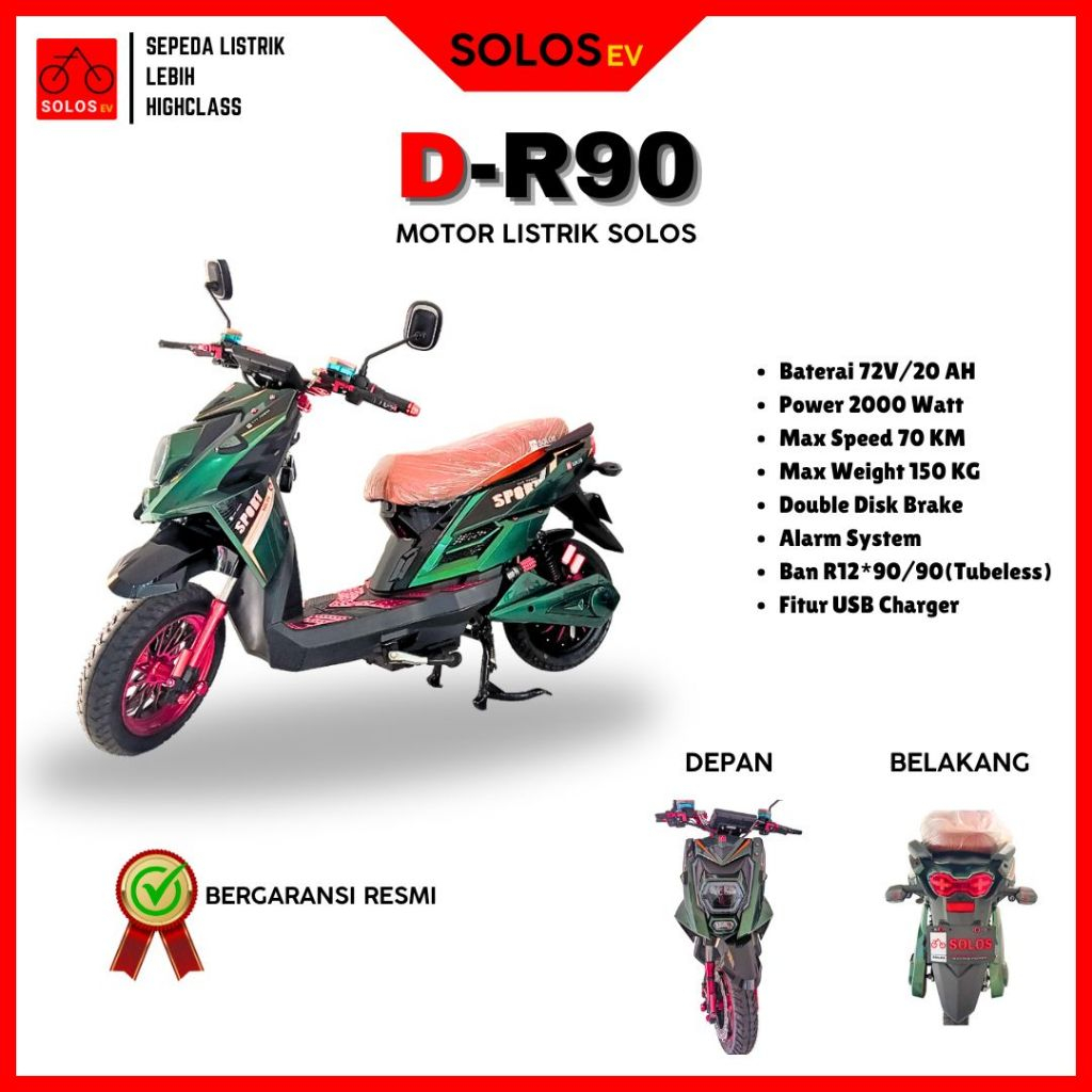 Jual Motor Listrik Solos Type D-R90 ( Sport Model - Power Dinamo 2000 ...