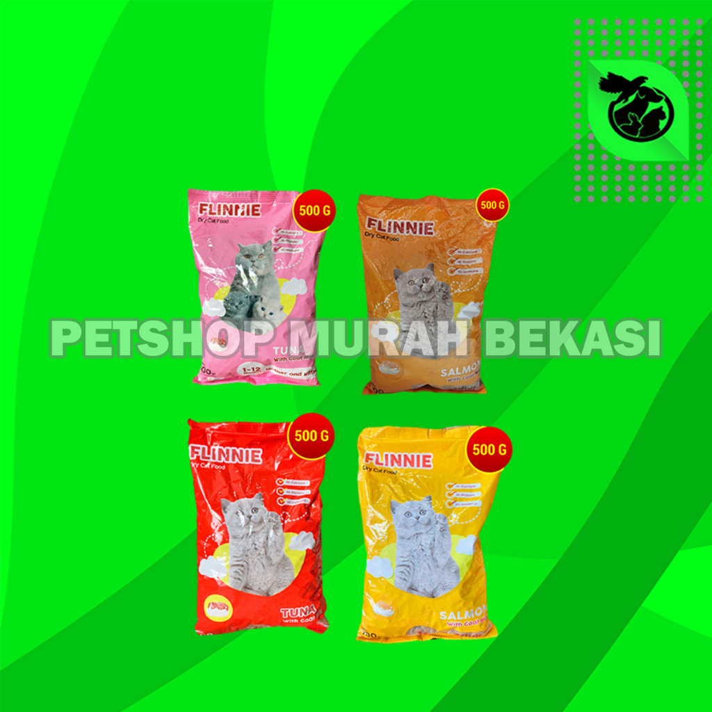 Jual (FREE) FLINNIE CAT FOOD 500 GRAM | Shopee Indonesia