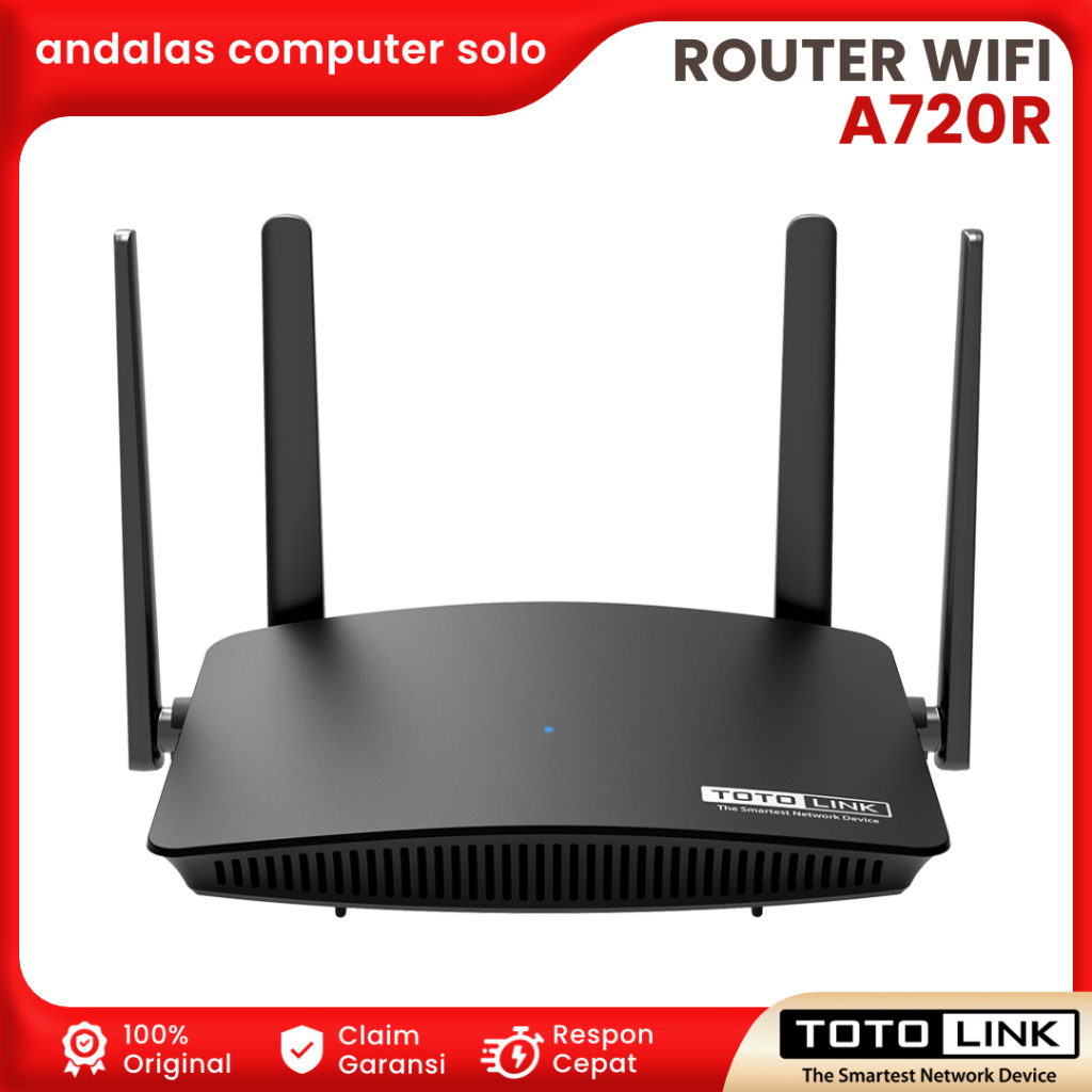 Jual ROUTER WIFI WIRELESS TOTOLINK A720R AC1200 Wireless Dual Band ...