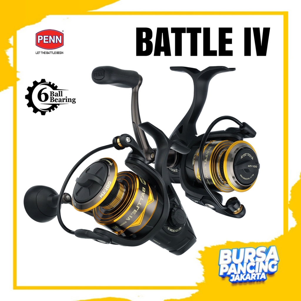 Jual PENN Reel Pancing Spinning BATTLE IV 1000 - 10000 Hydro Armor ...