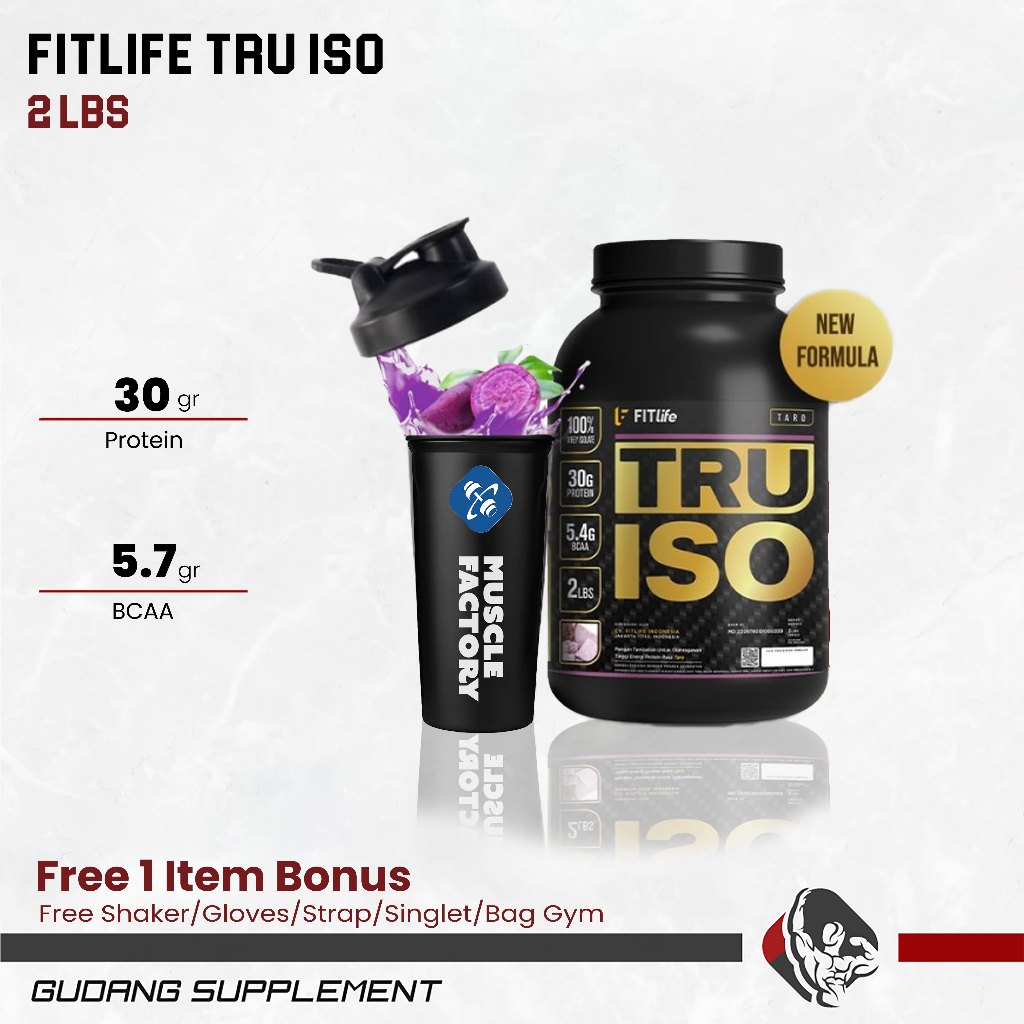 Jual Fitlife TRUISO 2 Lbs Whey Protein isolate Wpro Iso True Iso ...
