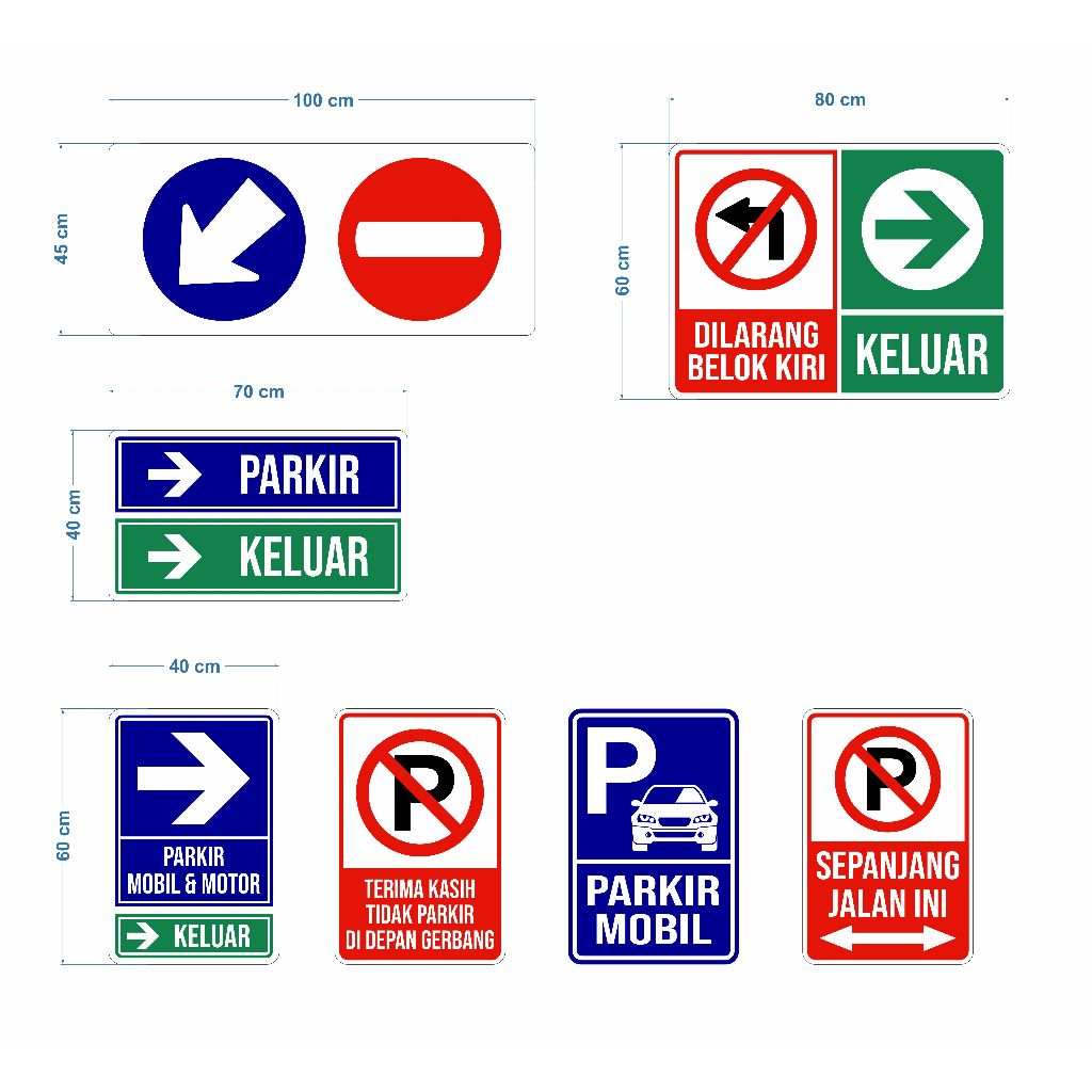 Jual Rambu custom 7ea plat alumunium | Shopee Indonesia