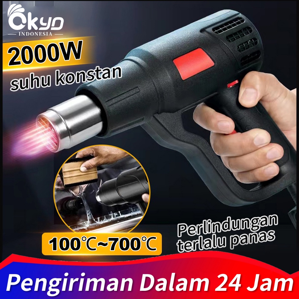 Jual 220V Heat Gun Panas Pemanas Segel Sticker Plastik Panas Pistol ...