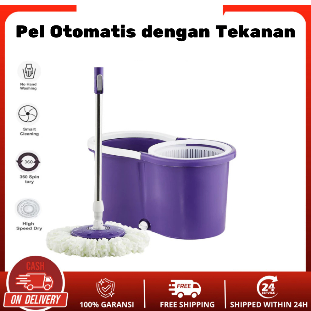Jual SET Alat Pel Lantai Super Mop Putar Alat Pel Otomatis Pel ...