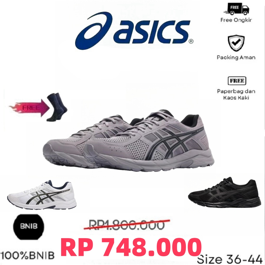 Jual Asics Gel-Contend 4 Sepatu lari low-top berkantong anti-selip ...
