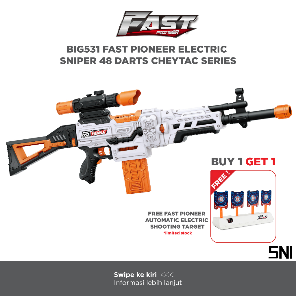 Jual Fast Pioneer - Sniper 48 Darts Cheytac Series / Mainan Tembak Tembakan / Mainan Tembakan ...