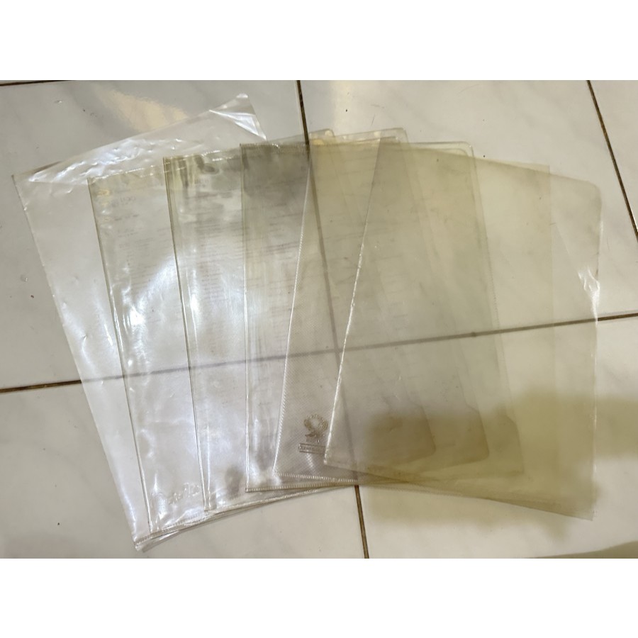 Jual Map File Plastik L Size A4 Transparan Warna Folder Cover Kertas ...