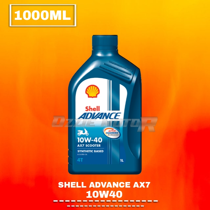 Jual Shell Advance AX7 Scooter 10W-30 & 10W-40 MB 800 ml & 1000 ml Jaso ...
