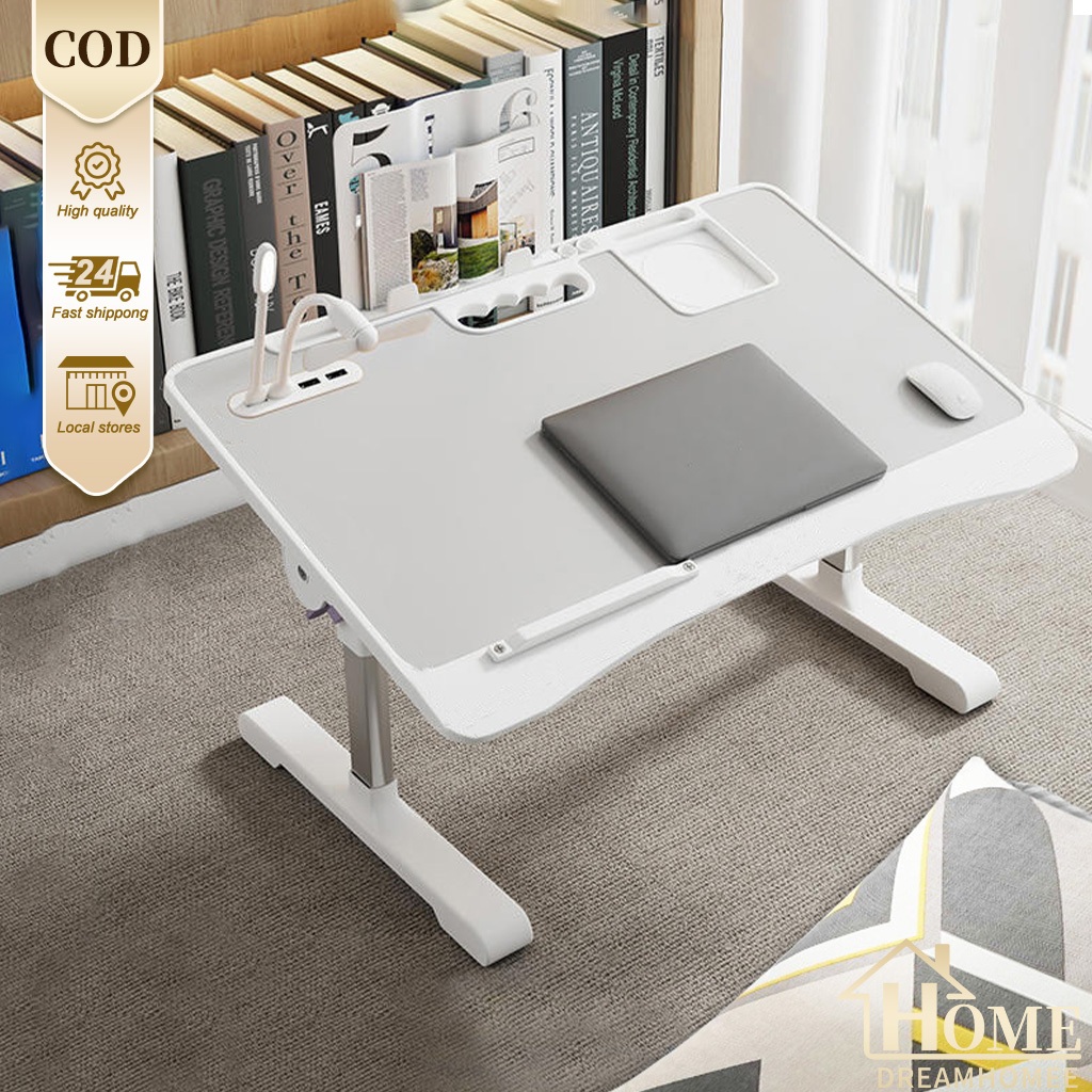 Jual COD Meja Lipat Laptop Belajar Foldable Bed Table Adjustable ...