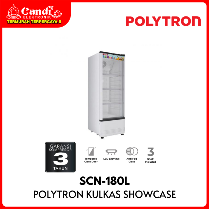 Jual POLYTRON Kulkas Showcase Kapasitas 230 Liter SCN-180L | Shopee ...