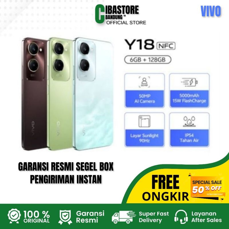 Jual vivo y18 6/128 garansi resmi vivo official store | Shopee Indonesia